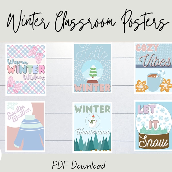 Aesthetic Classroom Posters - Etsy