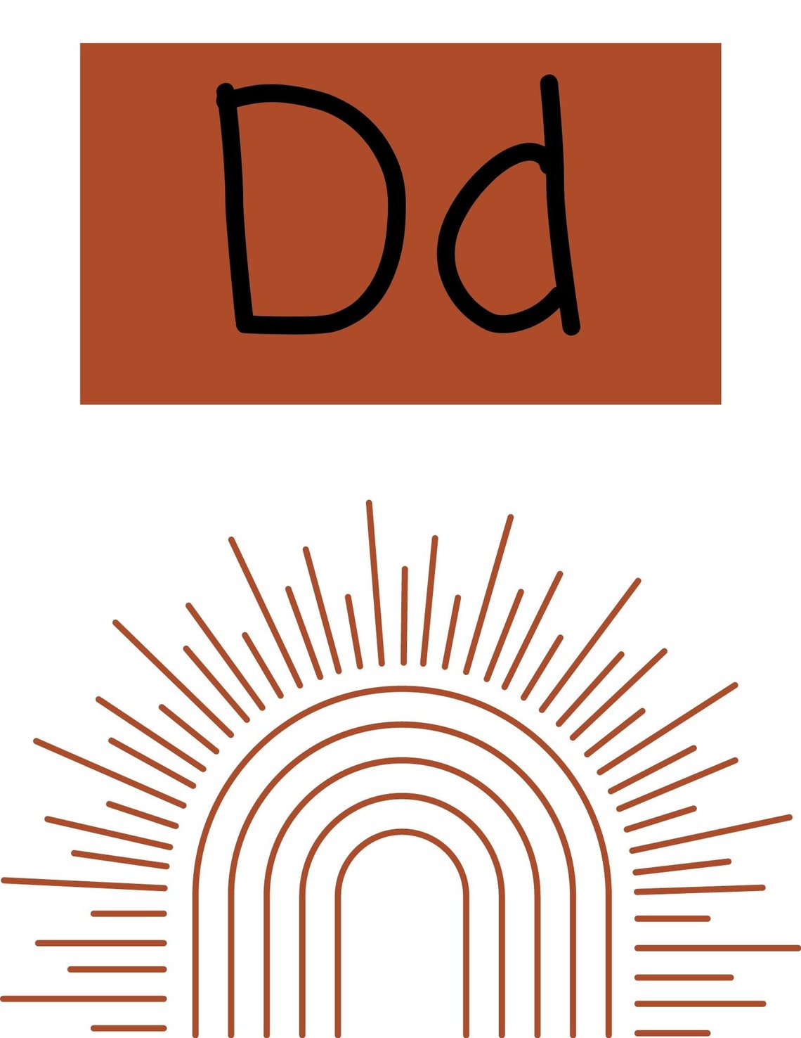 BOHO RAINBOW Alphabet Posters Neutral Rainbow Classroom - Etsy