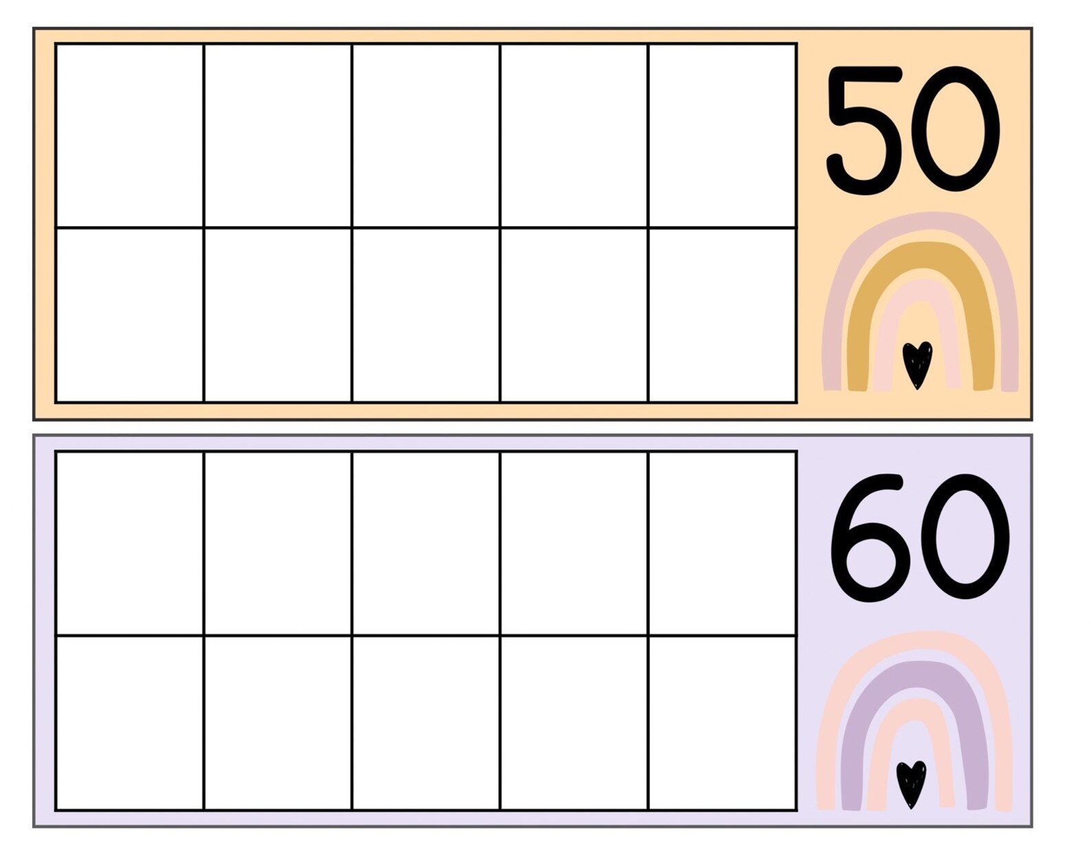 EDITABLE Printable Boho Rainbow Days of School Chart - Etsy