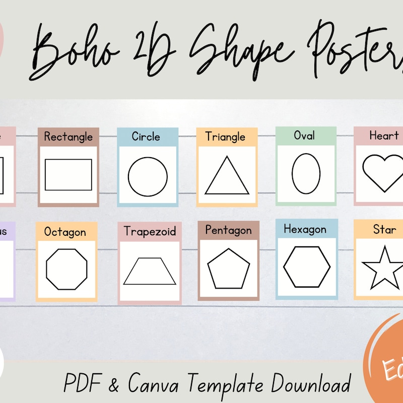 Boho Shapes - Etsy