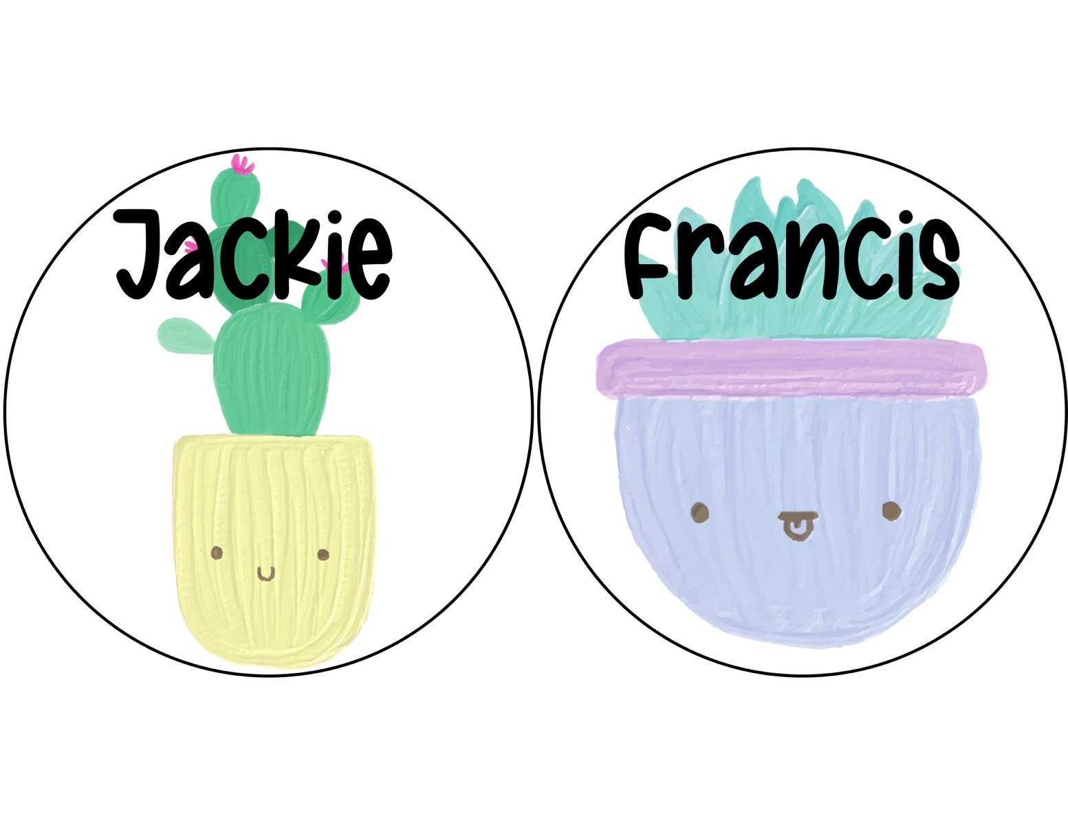 Boho Cactus Bulletin Board Labels EDITABLE - Etsy