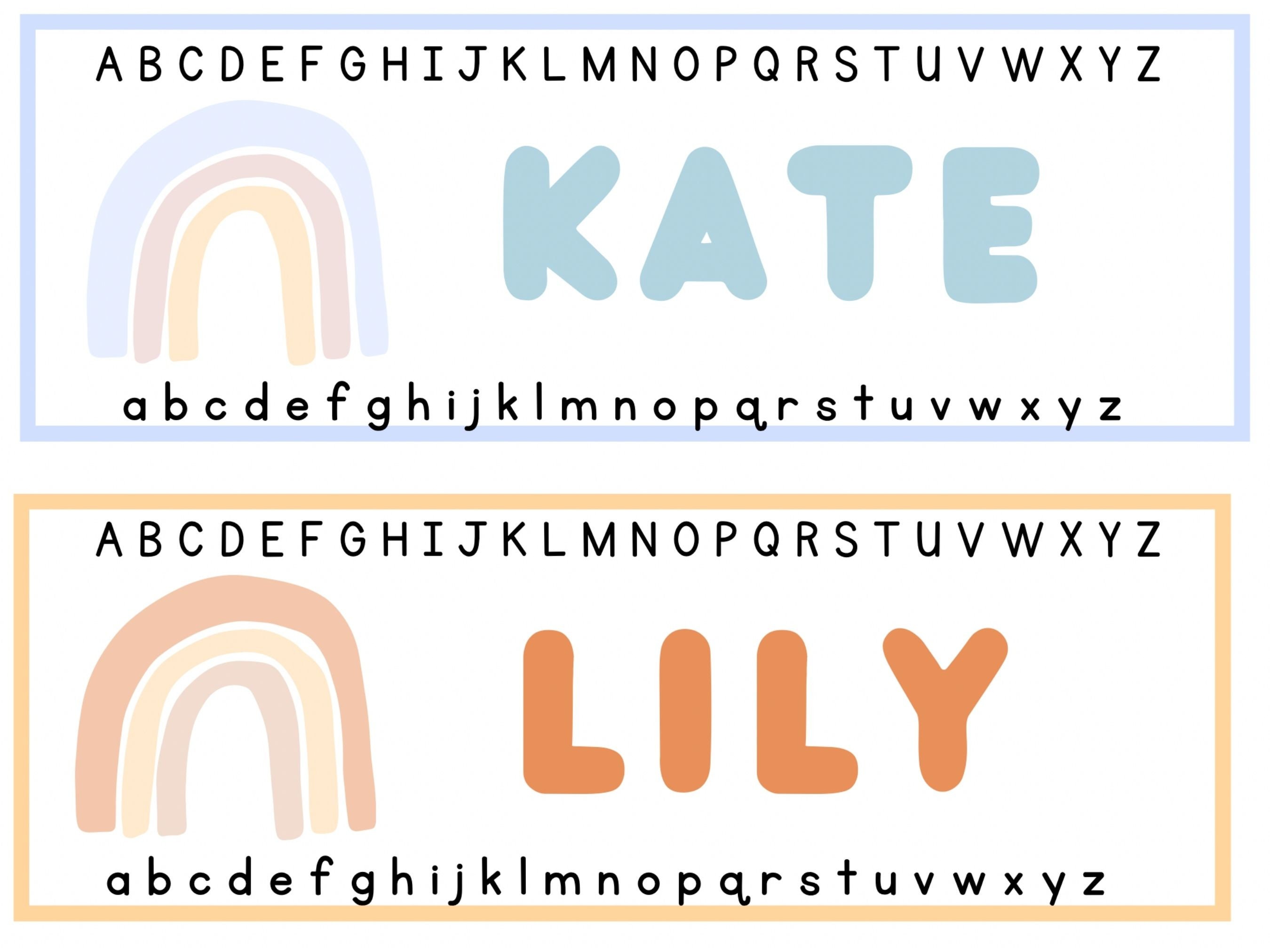Boho Rainbow Classroom Labels EDITABLE - Etsy