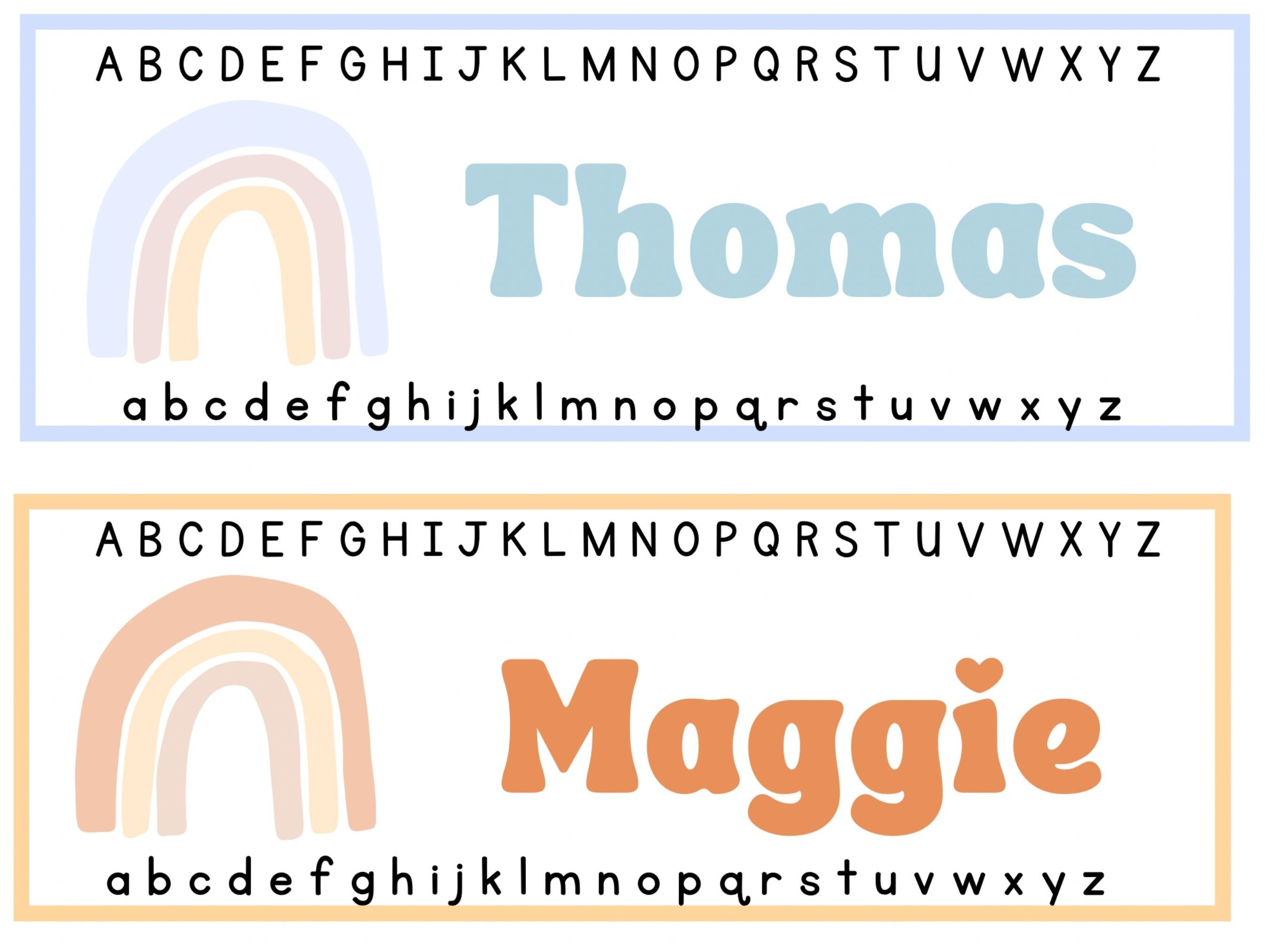 Boho Rainbow Classroom Labels EDITABLE - Etsy