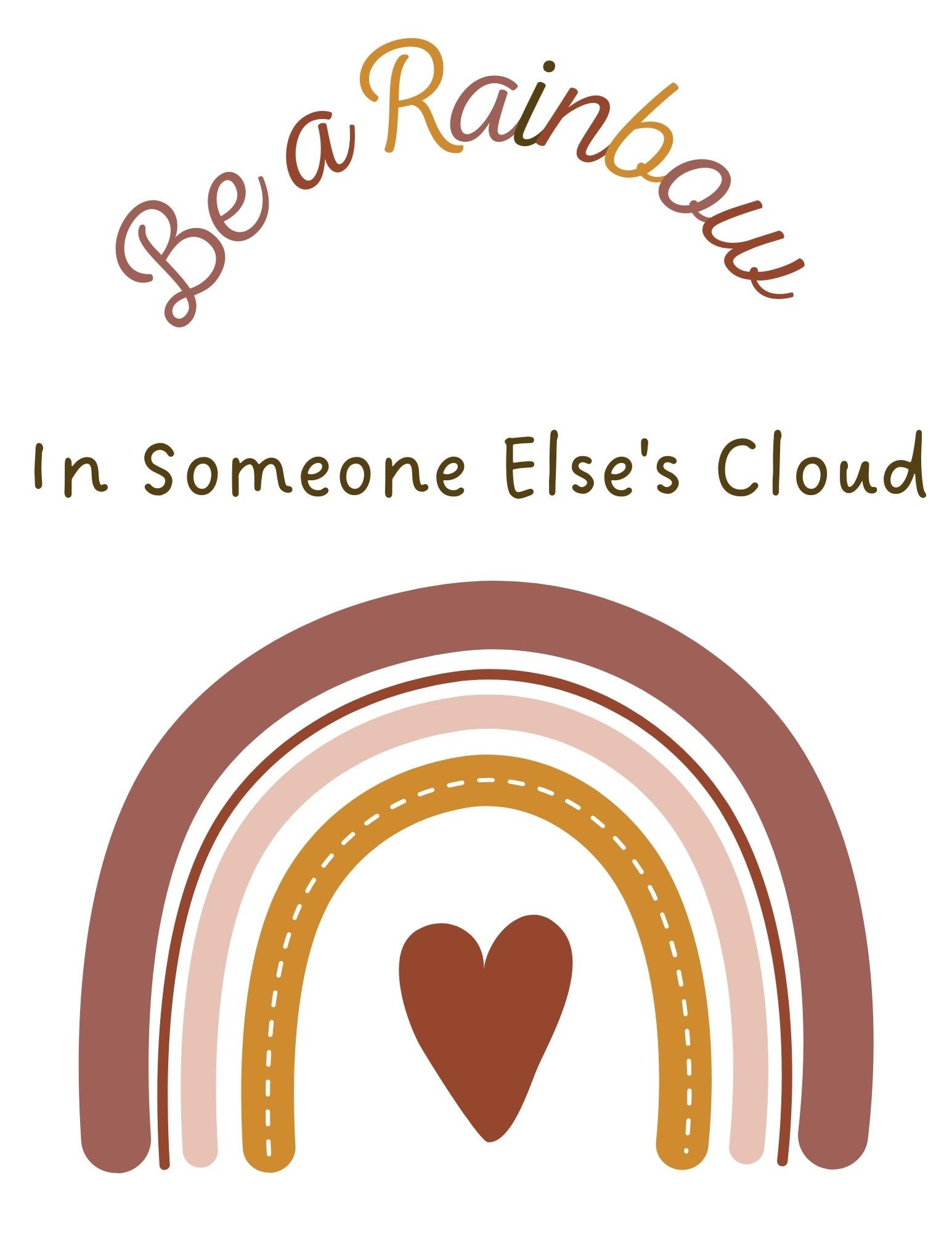 Printable Boho Rainbow Inspirational Posters, Classroom Decor, Class ...