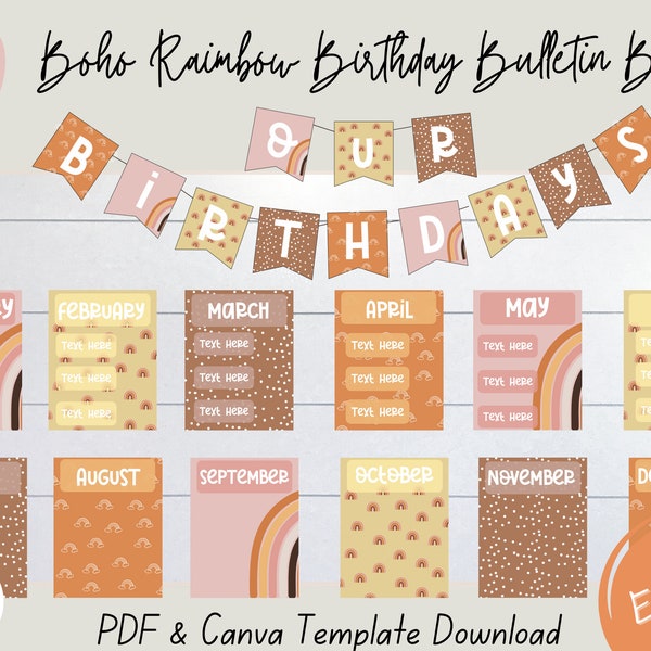 Classroom Birthday Display - Etsy