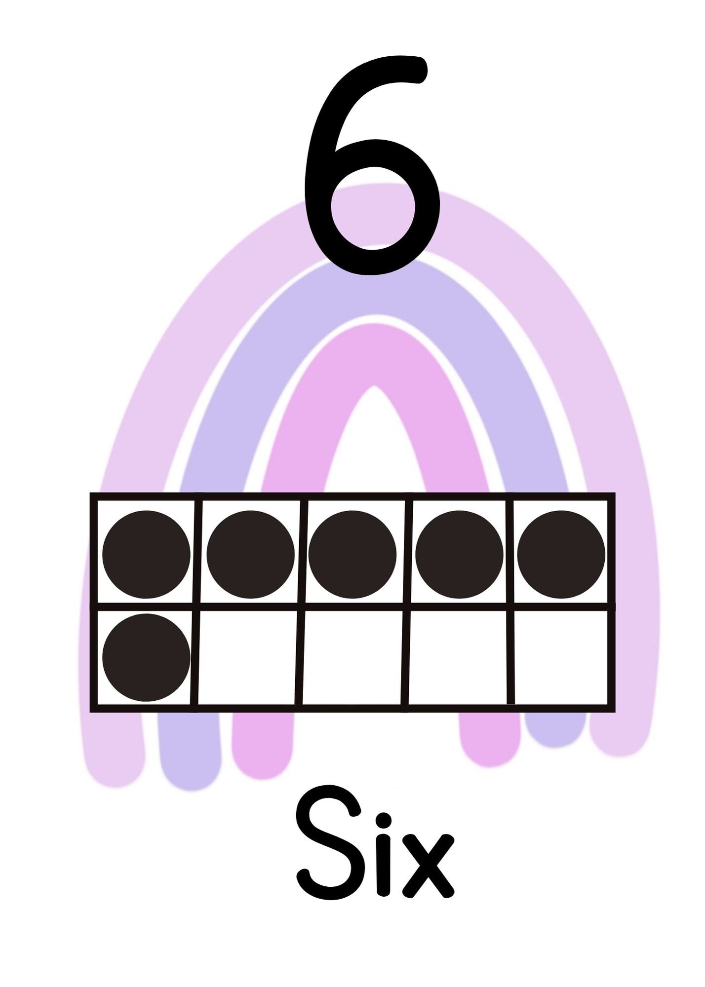 BOHO RAINBOW Numbers 1-10 Posters Neutral Rainbow Classroom Decor ...