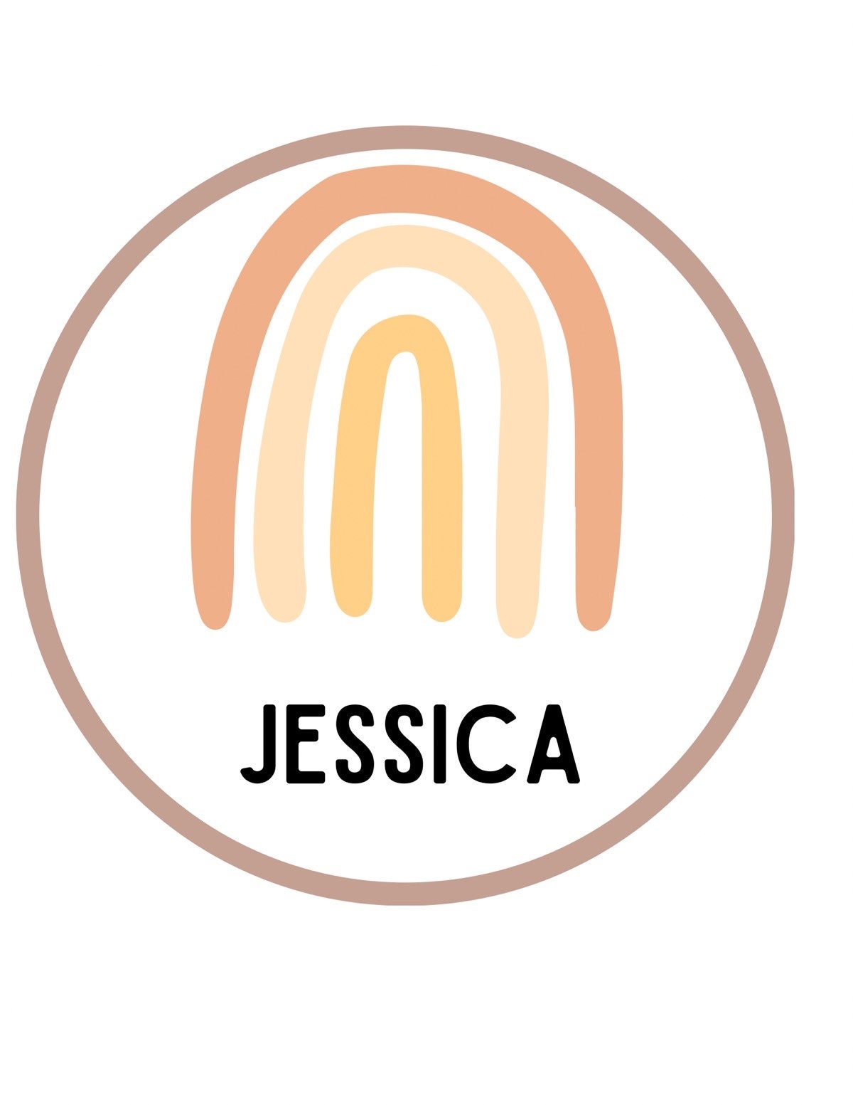 Boho Rainbow Circle Classroom Labels - EDITABLE - Etsy Australia