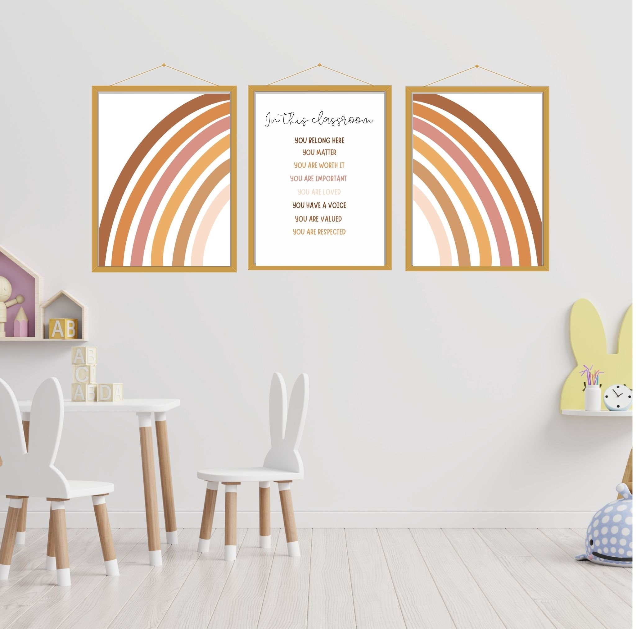 Printable Boho Rainbow Inspirational Poster Classroom Decor - Etsy