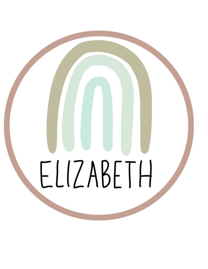 Boho Rainbow Circle Classroom Labels EDITABLE - Etsy