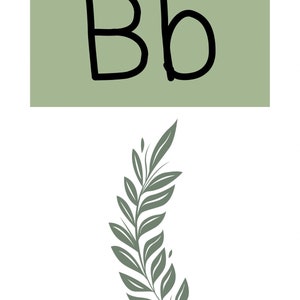 BOHO PLANT Alphabet Posters | Neutral Rainbow Classroom Decor | Digital ...