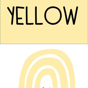 Boho Rainbow Color Posters | Neutral Rainbow Classroom Decor | Digital ...