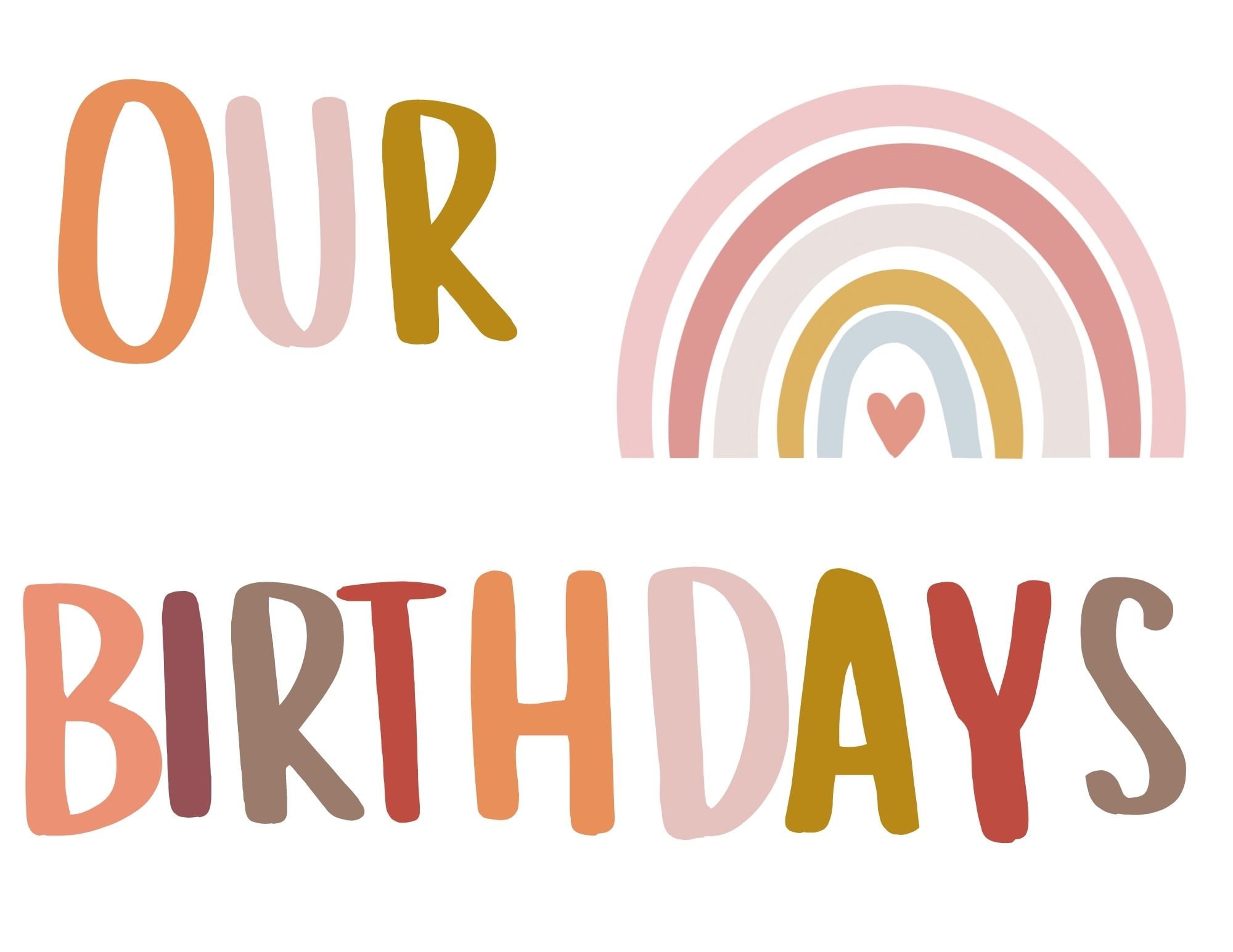 Class Birthdays Printable Posters, Birthday Bulletin Board Kit ...