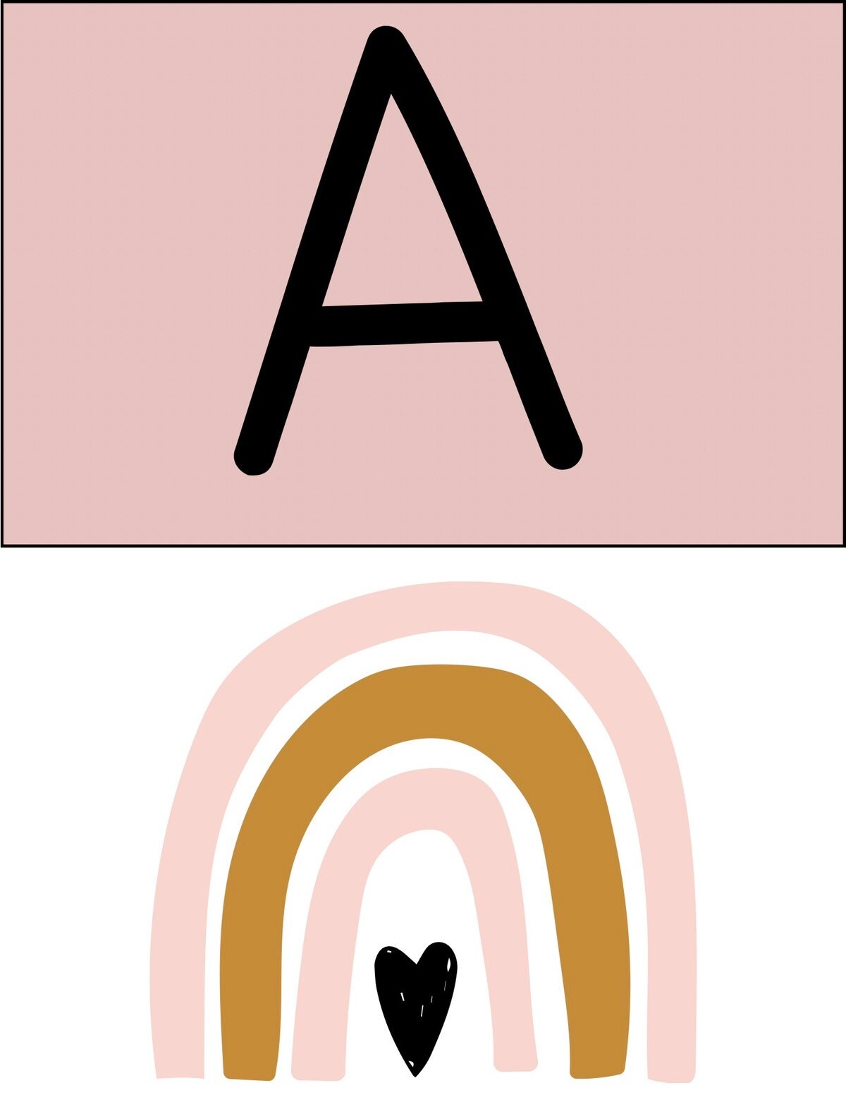 Boho Rainbow Alphabet Posters Neutral Rainbow Classroom - Etsy UK