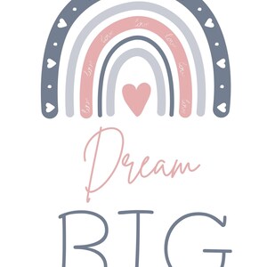 Printable Boho Rainbow Inspirational Posters, Classroom Decor, Class ...