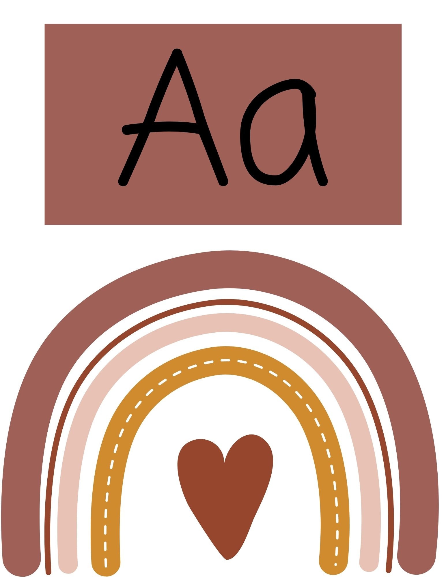 BOHO RAINBOW Alphabet Posters Neutral Rainbow Classroom - Etsy