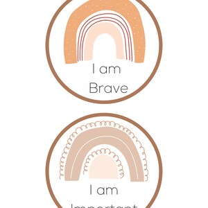 Boho Rainbow Classroom Affirmations Digital Downloads L - Etsy