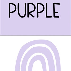 Boho Rainbow Color Posters | Neutral Rainbow Classroom Decor | Digital ...