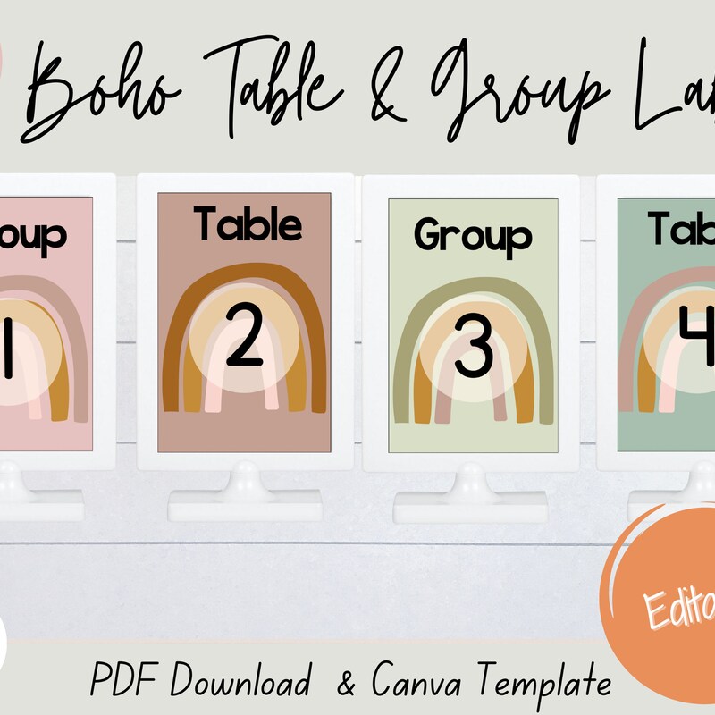 Geometric Table Numbers - Etsy
