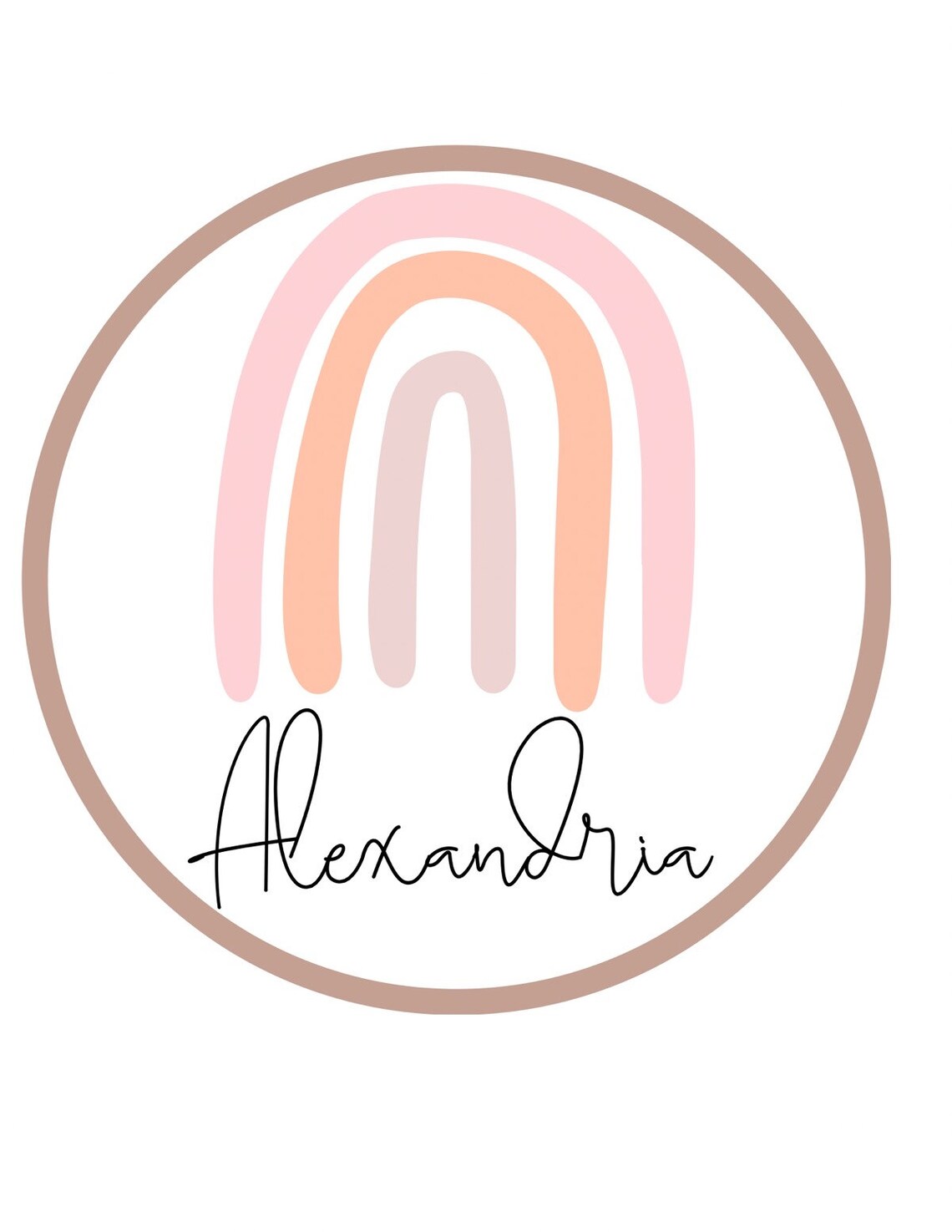 Boho Rainbow Circle Classroom Labels EDITABLE - Etsy