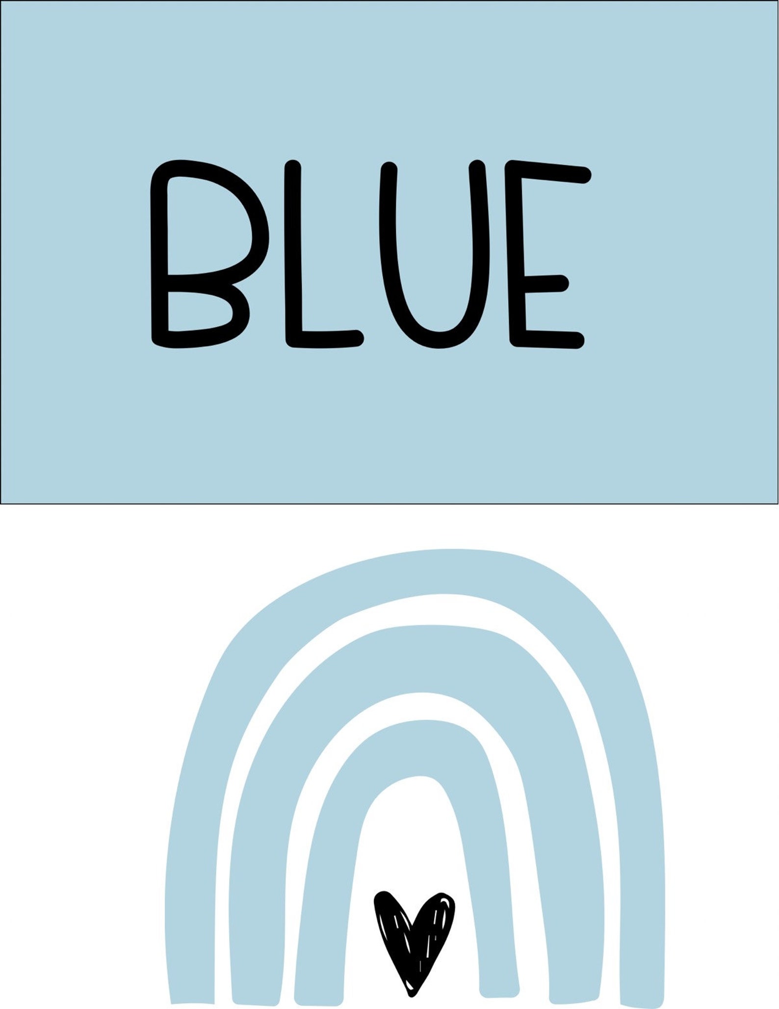 Boho Rainbow Color Posters Neutral Rainbow Classroom Decor - Etsy