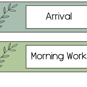 EDITABLE Printable Boho Plant Schedule Cards, Classroom Decor ...