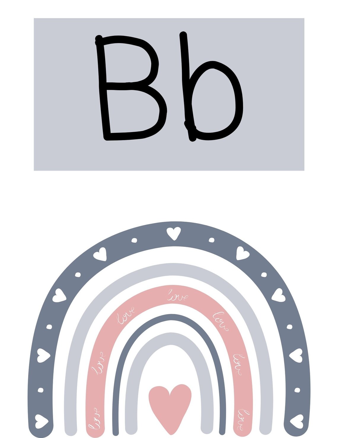 BOHO RAINBOW Alphabet Posters Neutral Rainbow Classroom - Etsy