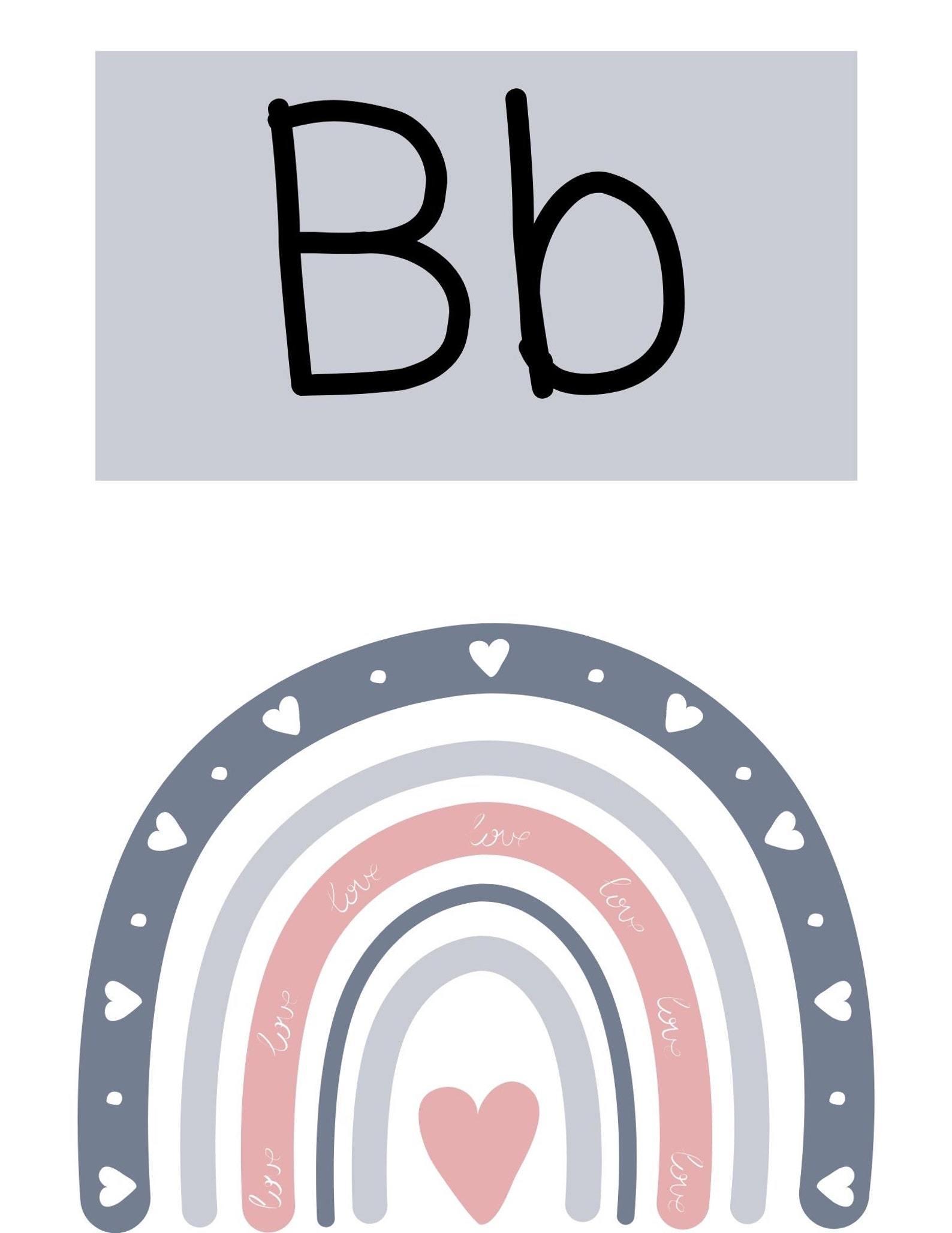 BOHO RAINBOW Alphabet Posters Neutral Rainbow Classroom - Etsy