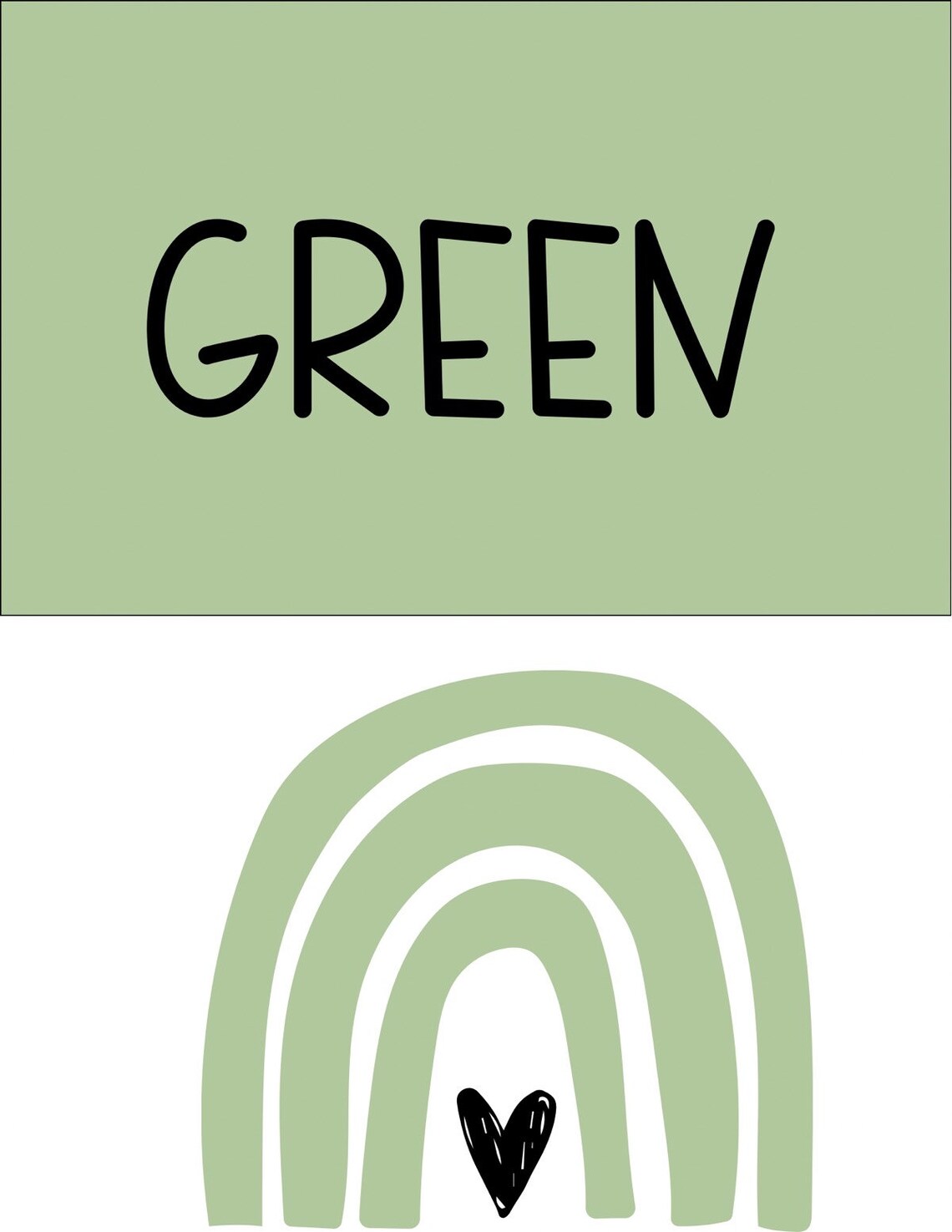 Boho Rainbow Color Posters Neutral Rainbow Classroom Decor - Etsy