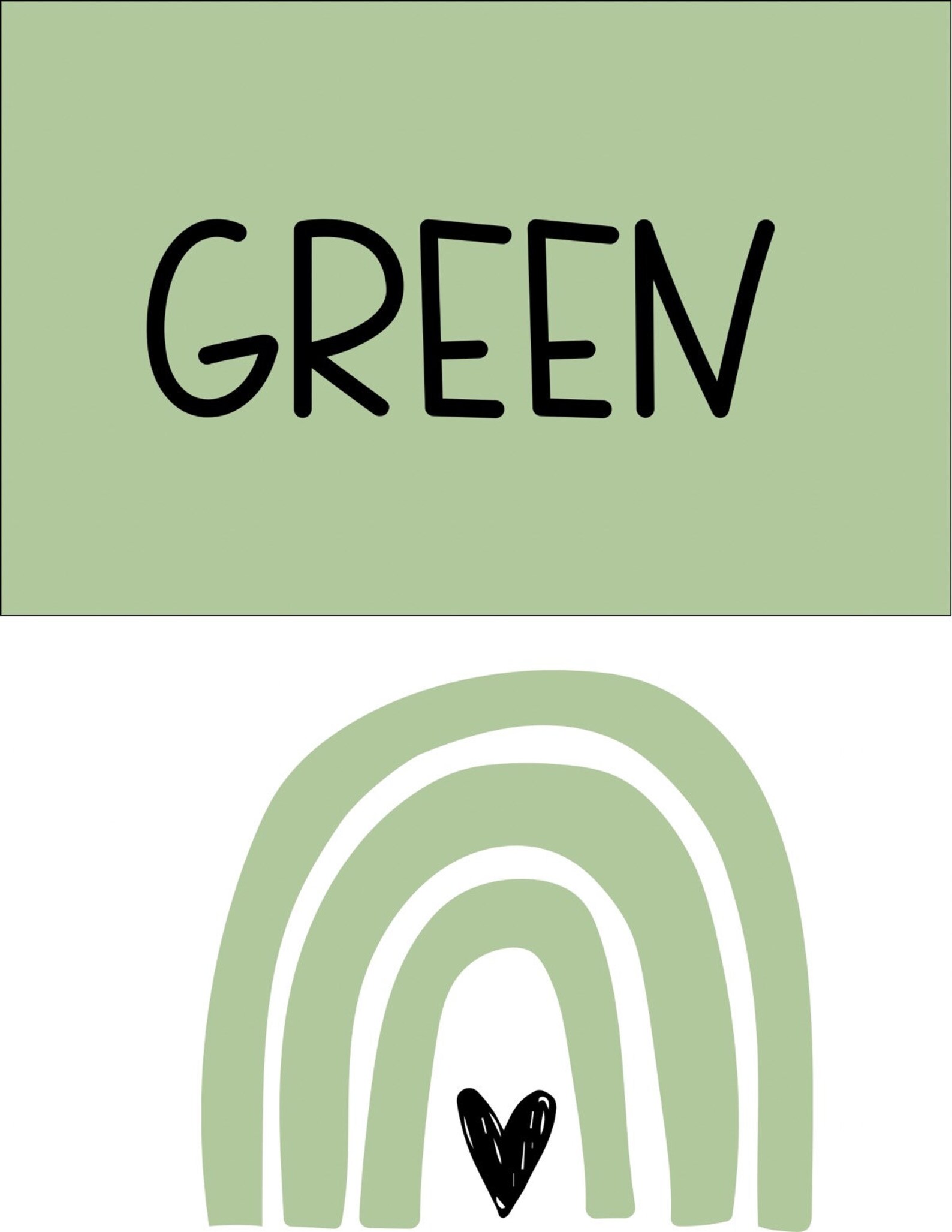 Boho Rainbow Color Posters Neutral Rainbow Classroom Decor - Etsy