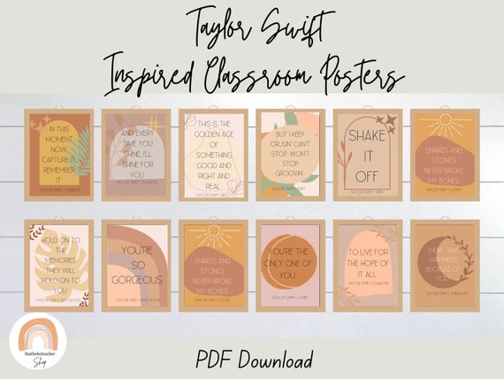Taylor Swift Inspired Classroom Affirmations Digital - Etsy