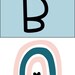 Boho Rainbow Alphabet Posters Neutral Rainbow Classroom - Etsy