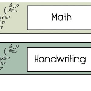 EDITABLE Printable Boho Plant Schedule Cards, Classroom Decor ...