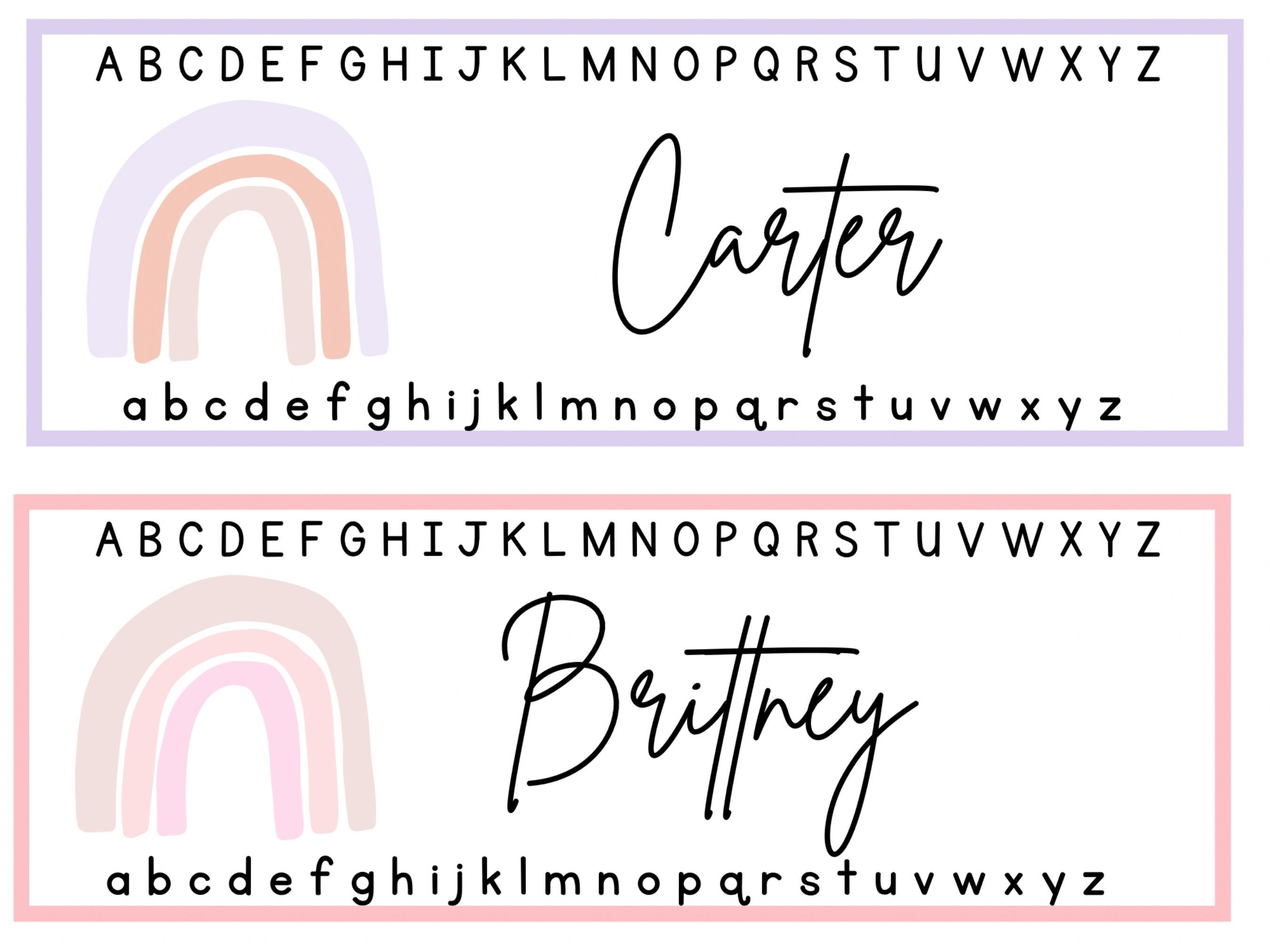 Boho Rainbow Classroom Labels EDITABLE - Etsy