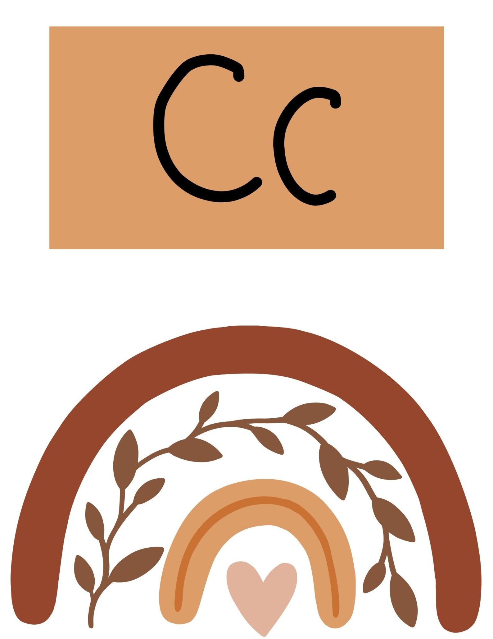 BOHO RAINBOW Alphabet Posters Neutral Rainbow Classroom - Etsy