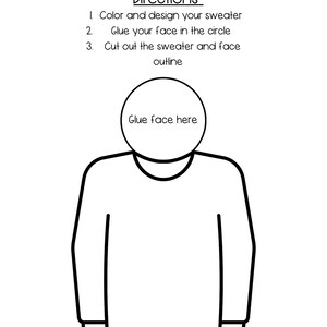Sweater Weather, Winter Bulletin Board Kit, Sweater Coloring Worksheet ...
