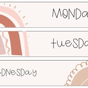 EDITABLE Printable Boho Rainbow Drawer Rolling Cart Labels, Classroom ...