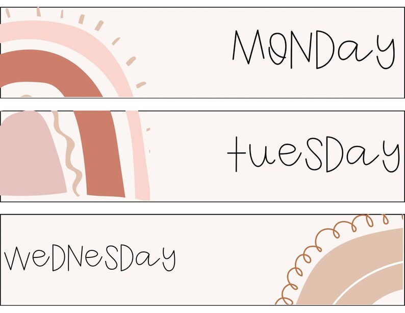 EDITABLE Printable Boho Rainbow Drawer Rolling Cart Labels, Classroom ...