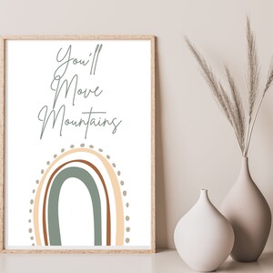 Printable Boho Rainbow Inspirational Posters, Classroom Decor, Class ...