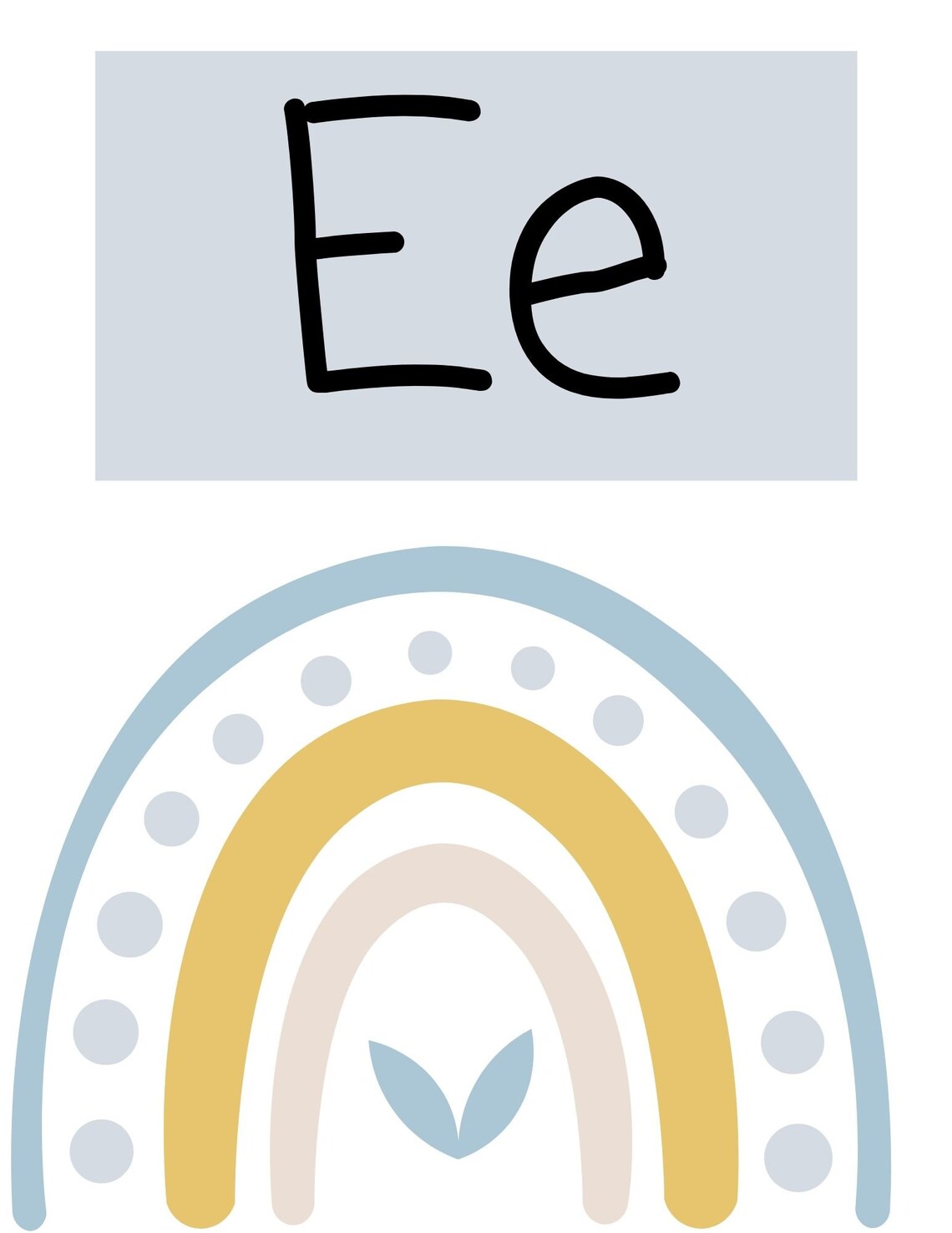 BOHO RAINBOW Alphabet Posters Neutral Rainbow Classroom - Etsy