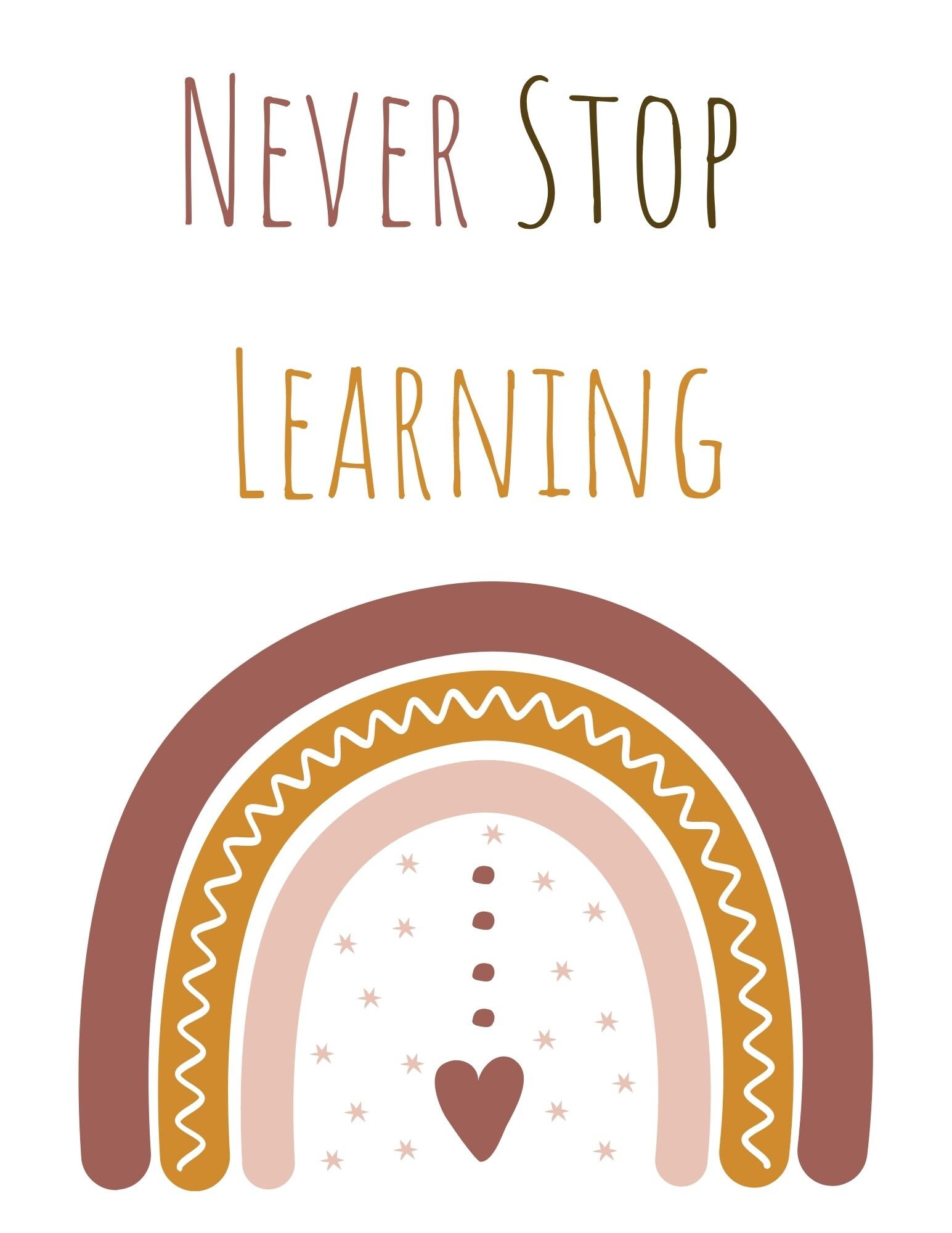 Printable Boho Rainbow Inspirational Posters, Classroom Decor, Class ...