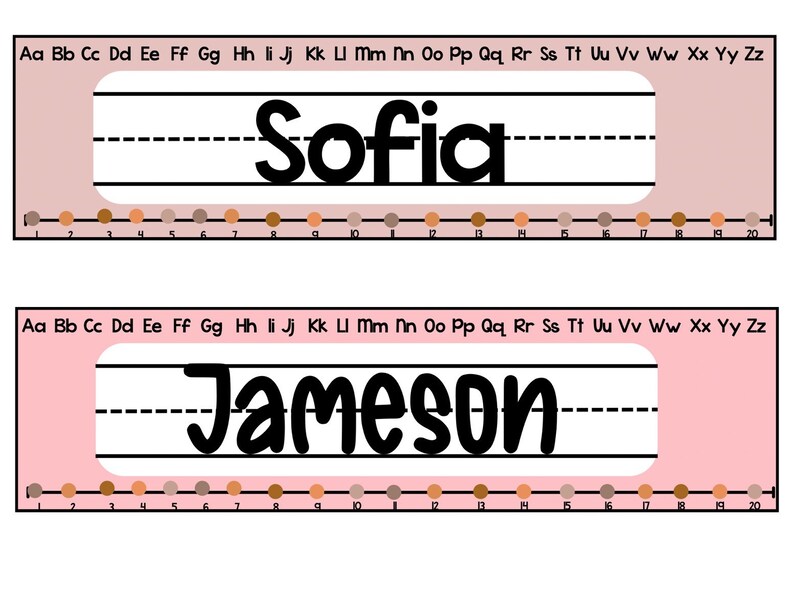 Classroom Desk Name Tags EDITABLE - Etsy