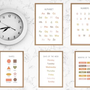 Boho Classroom Decor Bundle • Educational Poster Set • Homeschool ...