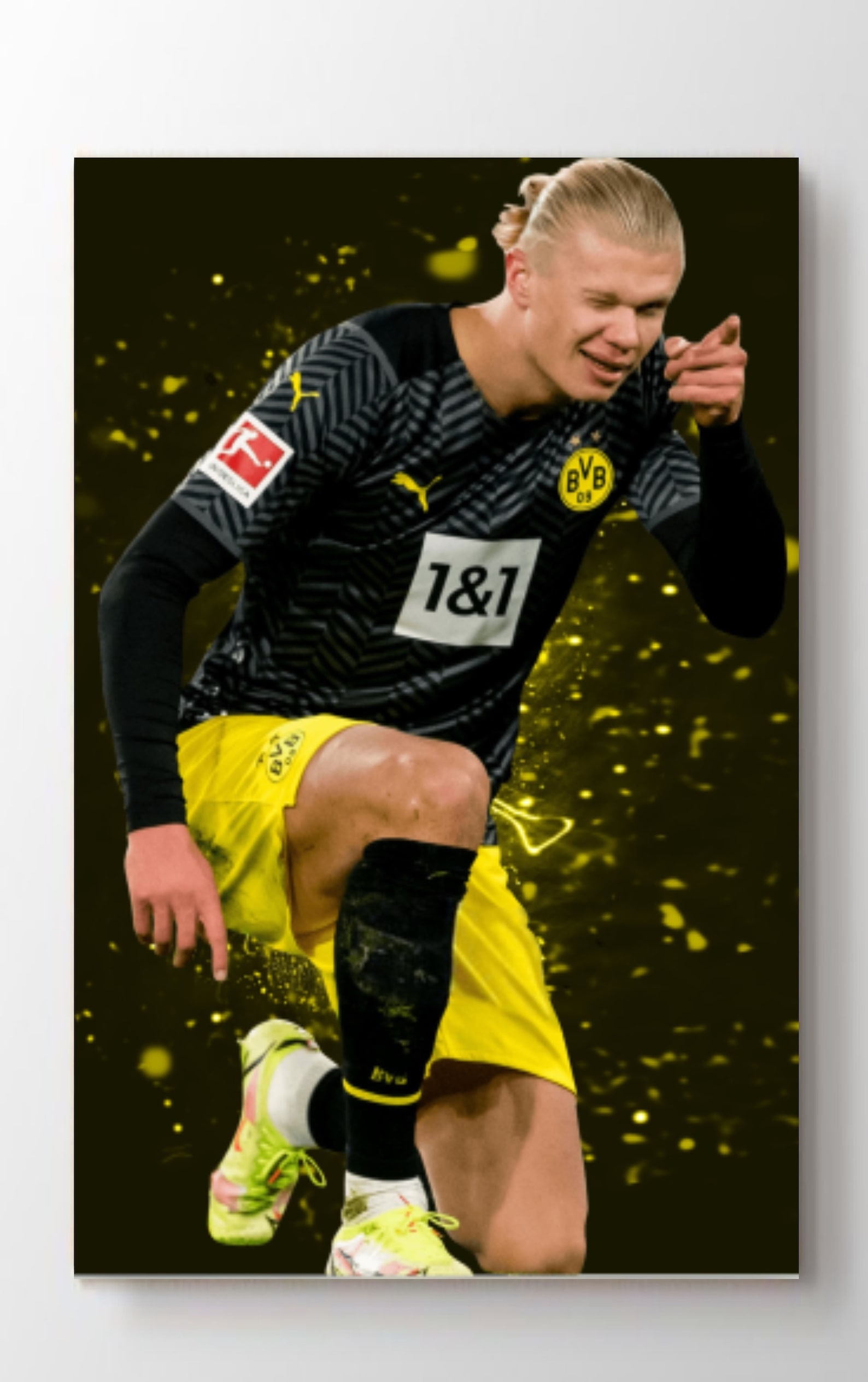 Erling Haaland Poster Erling Haaland Canvas Wall Art Sports | Etsy