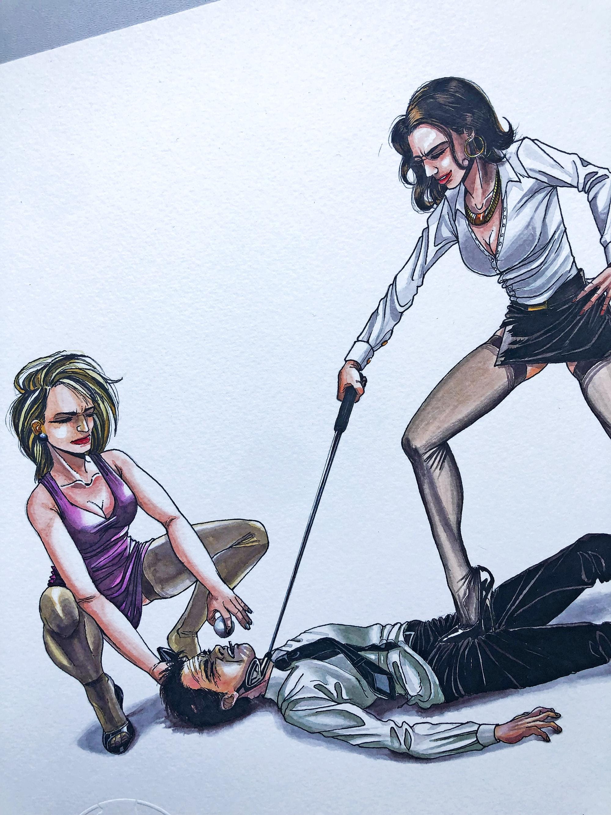 La Boss Travaille Son Swing, Femdom Art, High Heel Shoes, Intercourse ...