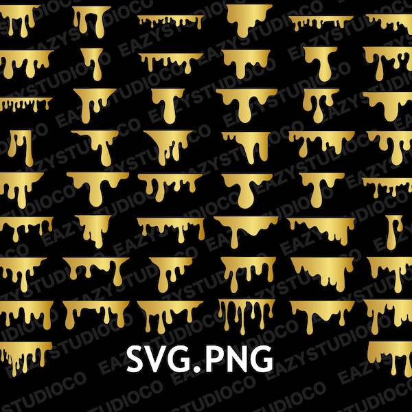 Drip Svg - Etsy