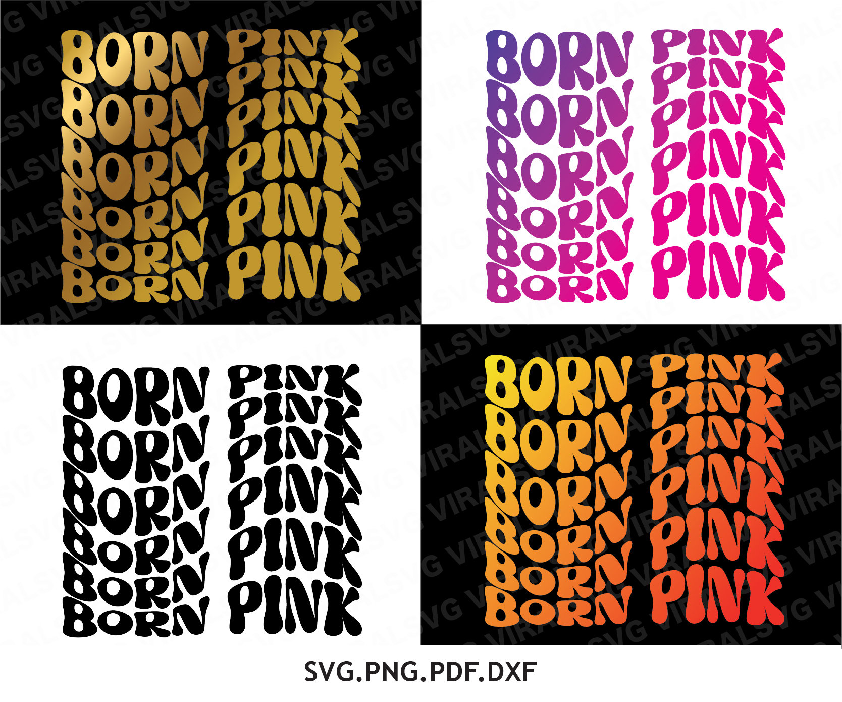 Born Pink SVG, Black Pink Svg, Wavy Text Svg, Kpop Svg, Blinks Svg ...