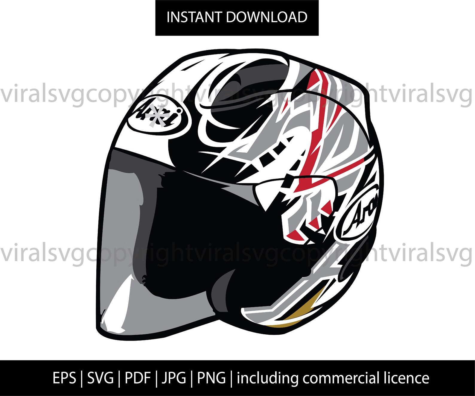 Superbike Helmet Svg, Motorcycle Helmet Vector, Racing Race Helmet ...