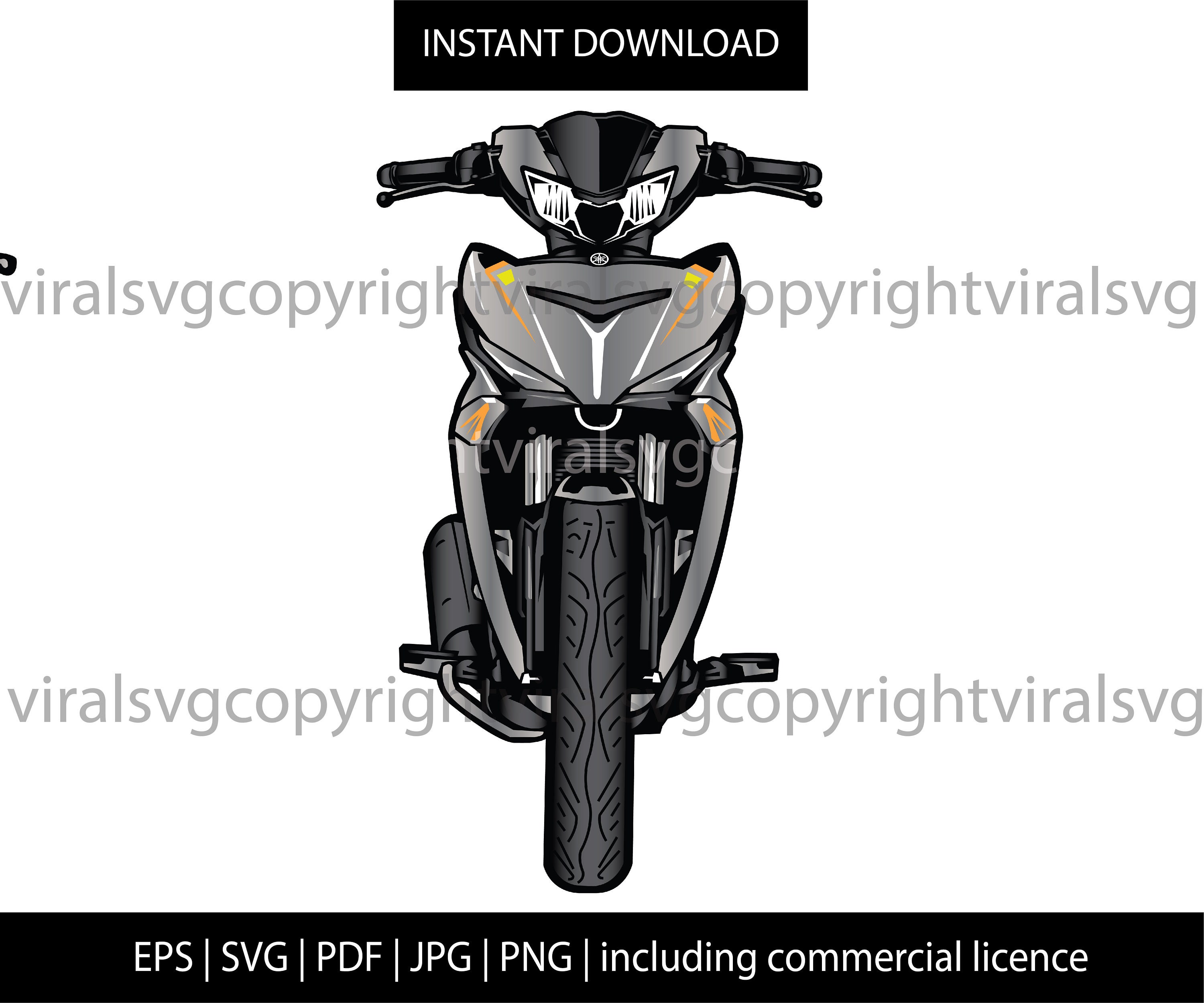 Motorcycle Front Handle Bars, Motorcycle SVG, Bikers Vector, Motorbike ...