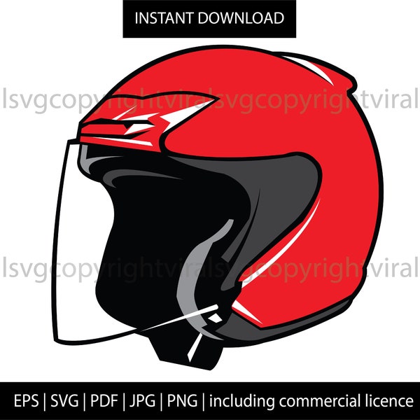 Red Motorcycle Helmet SVG, Motorbike Helmet Sublimation Design, Tshirt ...