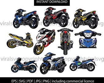Bundle Motorcycle SVG, Motorbike Pod, Chopper Vector, Motorcycle ...